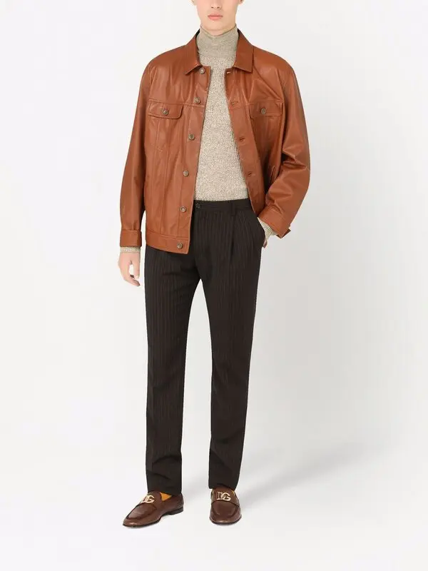Dolce & Gabbana Pinstripe Wool-blend Trousers