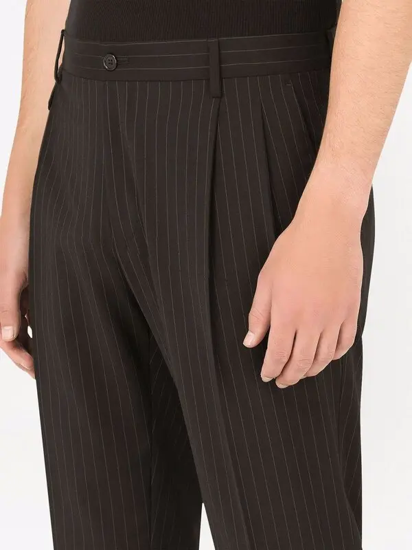 Dolce & Gabbana Pinstripe Wool-blend Trousers