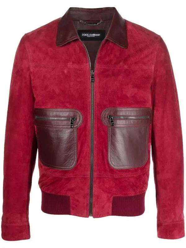 Dolce & Gabbana Suede Bomber Jacket