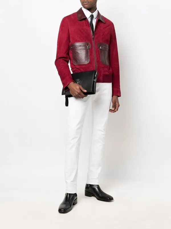 Dolce & Gabbana Suede Bomber Jacket
