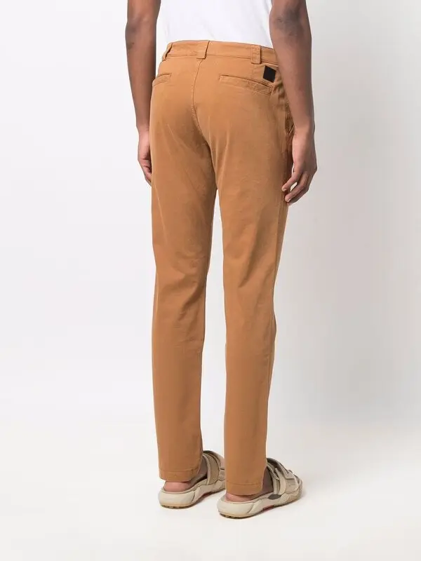 Kenzo Slim-fit Logo-patch Stretch-cotton Trousers