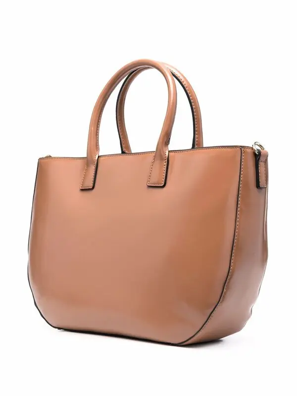 Moschino Logo-plaque Panelled Tote Bag