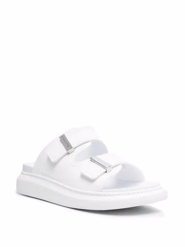Alexander McQueen Logo-buckle Detail Flat Sandals