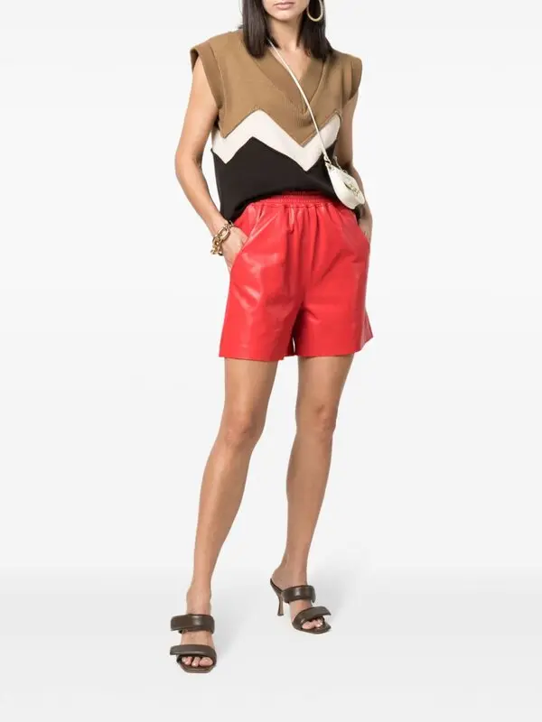 DESA 1972 Elasticated Leather Shorts