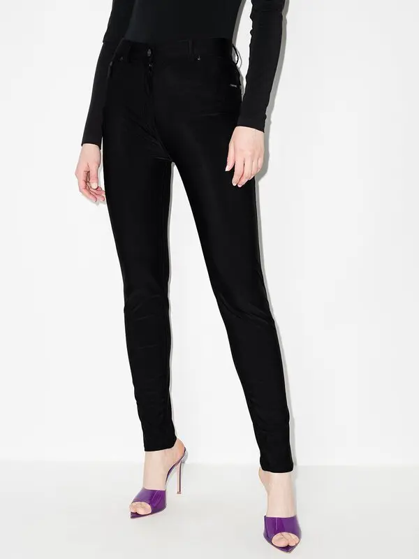 TOM FORD Glossy Skinny Jeans - Black