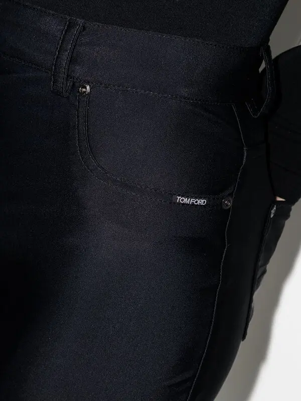 TOM FORD Glossy Skinny Jeans - Black
