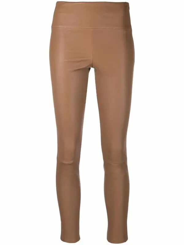 Theory High-waist Leather Leggings