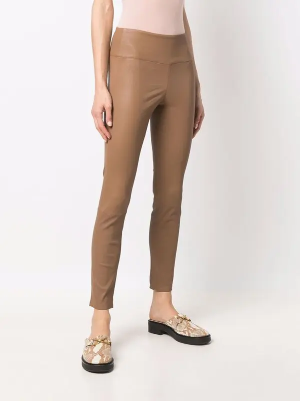 Theory High-waist Leather Leggings