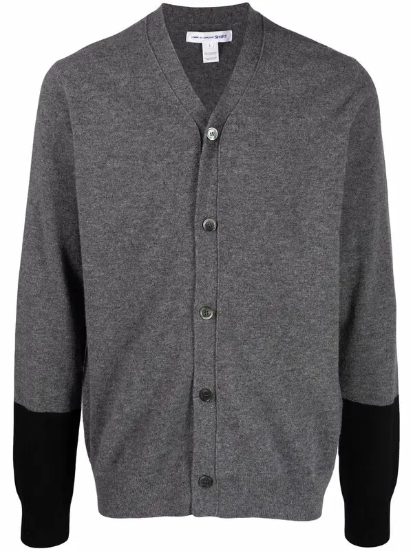 Comme Des Garçons Fine-knit Cardigan - Grey