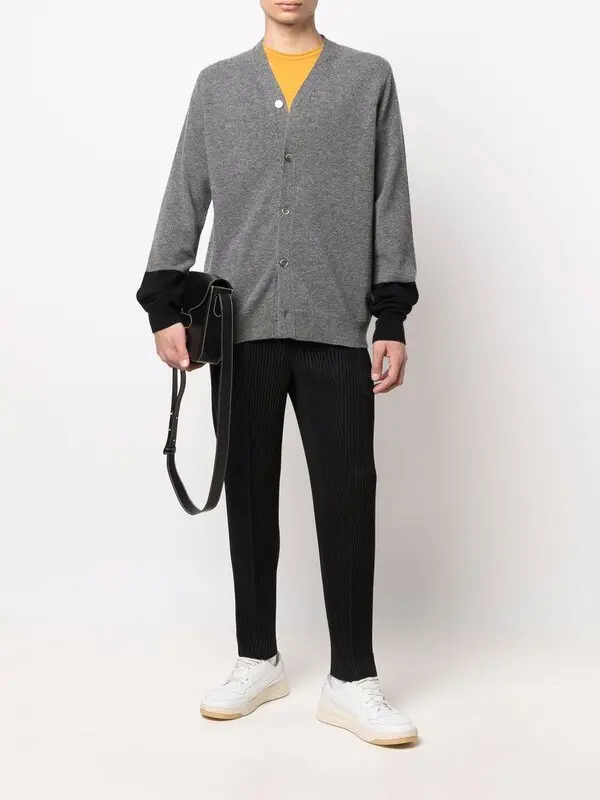 Comme Des Garçons Fine-knit Cardigan - Grey