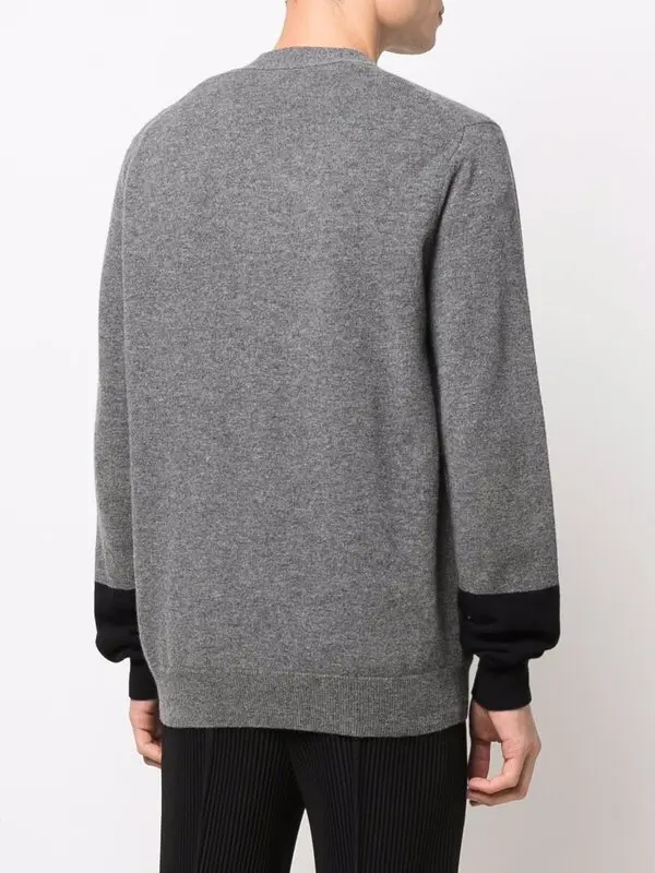 Comme Des Garçons Fine-knit Cardigan - Grey