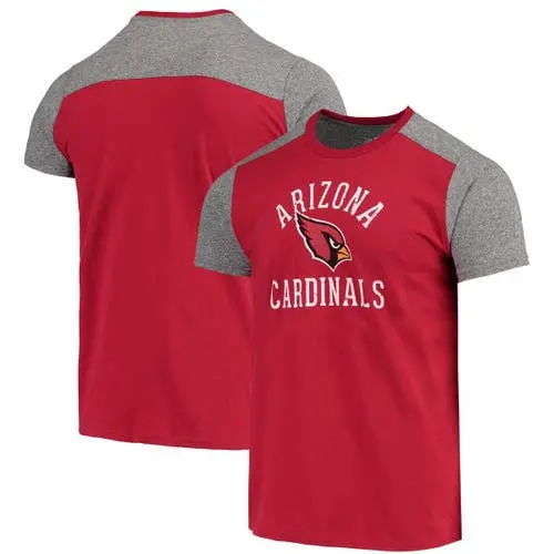 MAJESTIC THREADS Gray Arizona S Field Goal Slub T-shirt - Cardinal