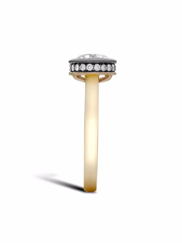 PRAGNELL 18kt Rose And Blackened White Gold Diamond Ring