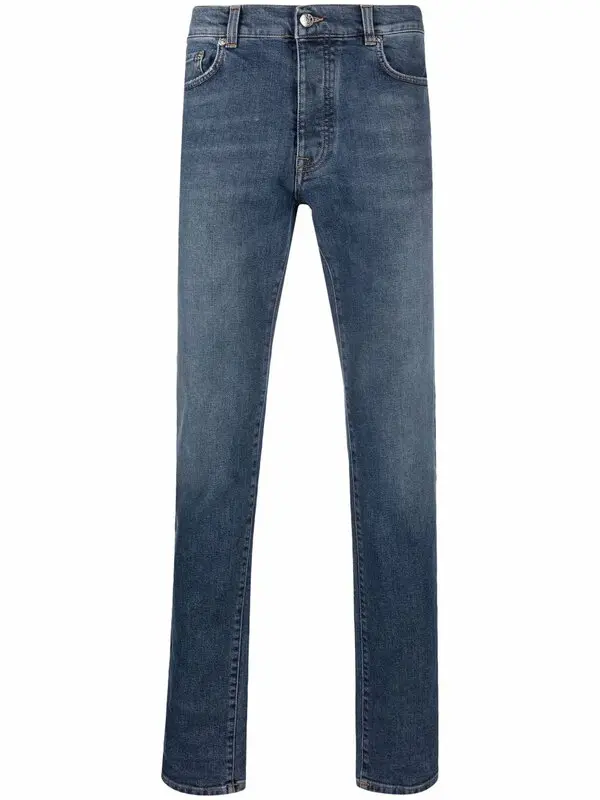 Iceberg Embroidered Logo Skinny Jeans