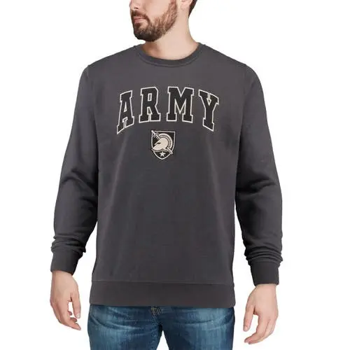 COLOSSEUM Army Black Knights Arch & Logo Crew Neck Sweatshirt