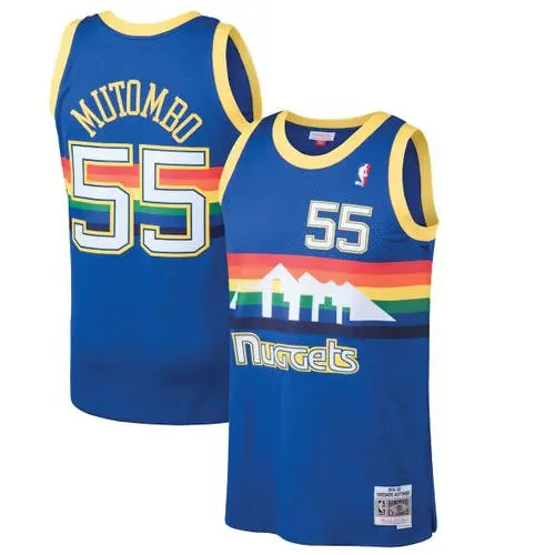Mitchell & Ness Dikembe Mutombo Denver Nuggets 1991/92 Hardwood Classics Swingman Jersey
