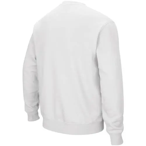 COLOSSEUM Boise State Broncos Arch & Logo Tackle Twill Pullover Sweatshirt