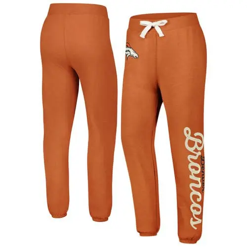 G-III 4HER BY CARL BANKS Denver Broncos Scrimmage Fleece Pants - Orange