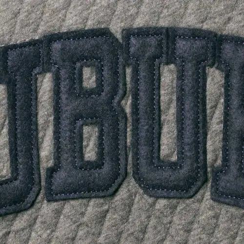 PRESSBOX Heather Charcoal Auburn Tigers Moose Quilted Pullover Sweatshirt