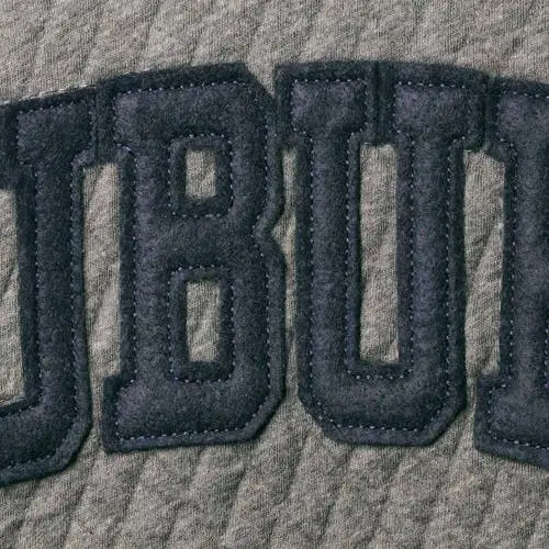 PRESSBOX Heather Charcoal Auburn Tigers Moose Quilted Pullover Sweatshirt