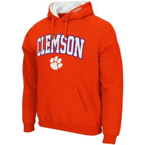 COLOSSEUM Clemson Tigers Arch & Logo 3.0 Pullover Hoodie