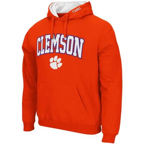 COLOSSEUM Clemson Tigers Arch & Logo 3.0 Pullover Hoodie