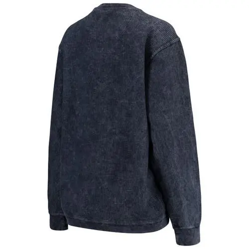 PRESSBOX Virginia Cavaliers Comfy Cord Vintage Wash Basic Arch Pullover Sweatshirt