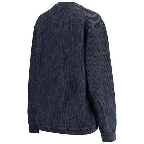 PRESSBOX Virginia Cavaliers Comfy Cord Vintage Wash Basic Arch Pullover Sweatshirt