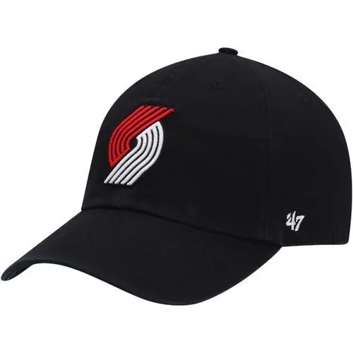 '47 Portland Trail Blazers Team Clean Up Adjustable Hat - Black