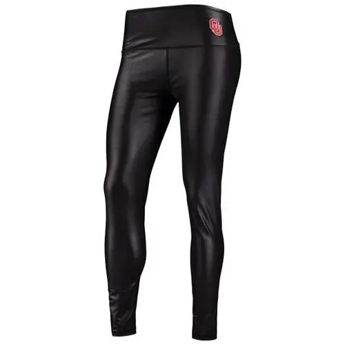 ZOOZATZ Oklahoma Sooners Shine Liquid Leggings