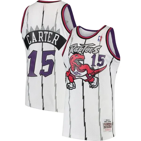 Mitchell & Ness Vince Carter Toronto Raptors 1998/99 Hardwood Classics Swingman Jersey - White