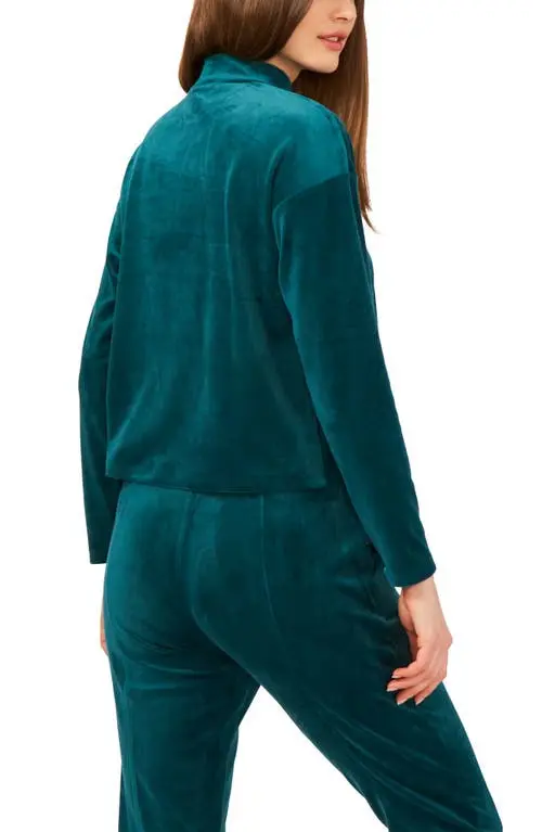 1.State Velour Turtleneck Top