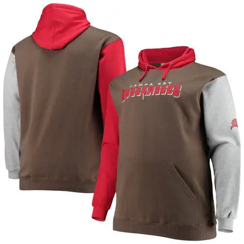 Profile Black Tampa Bay Buccaneers Big & Tall Pullover Hoodie - Red
