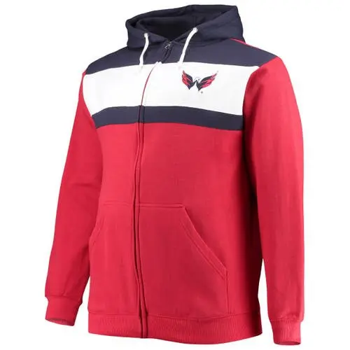 Profile Alexander Ovechkin Washington Capitals Colorblock Full-zip Hoodie