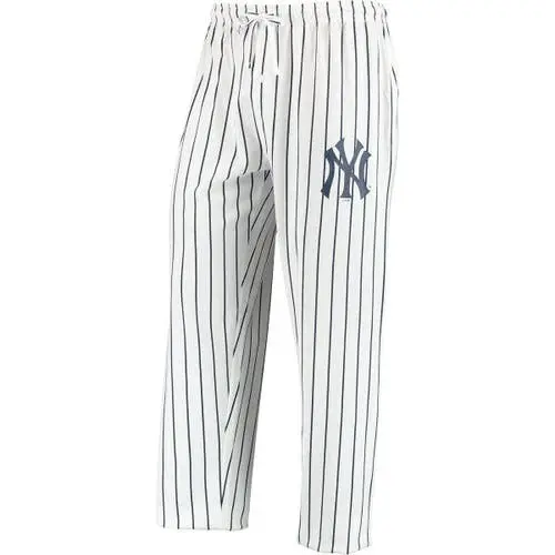 CONCEPTS SPORT Navy New York Yankees Vigor Lounge Pant - White