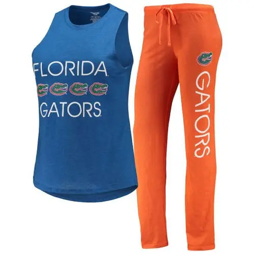 CONCEPTS SPORT Royal Florida Gators Tank Top & Pants Sleep Set - Orange