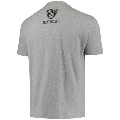 BALL'N Heathered Gray Brooklyn Nets Since 2012 T-shirt