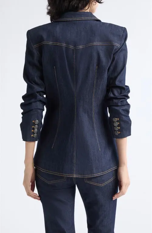 Cinq À Sept Louisa Cotton Blend Jacket - Indigo