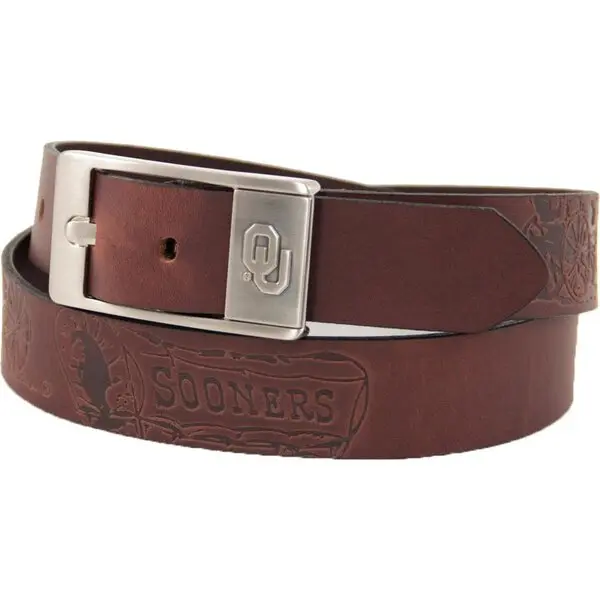 EAGLES WINGS Oklahoma Sooners Leather Belt