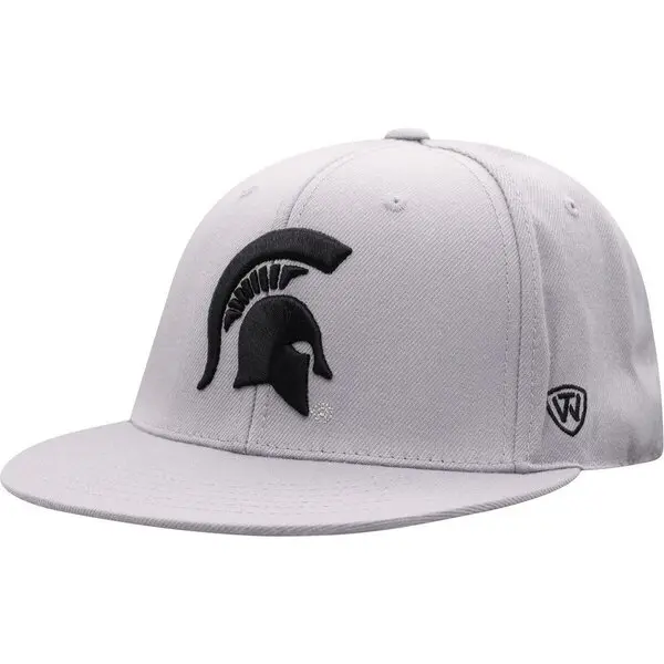 Top Of The World Michigan State Spartans Fitted Hat - Gray