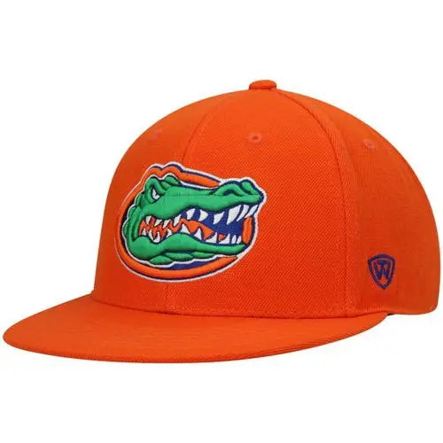 Top Of The World Florida Gators Team Color Fitted Hat - Orange