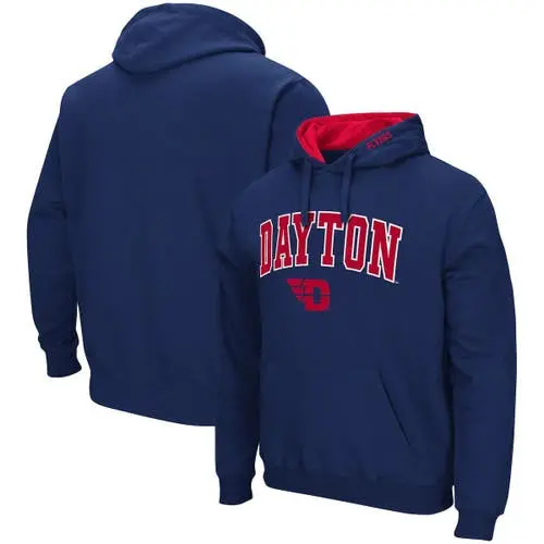 COLOSSEUM Dayton Flyers Arch And Logo Pullover Hoodie - Navy