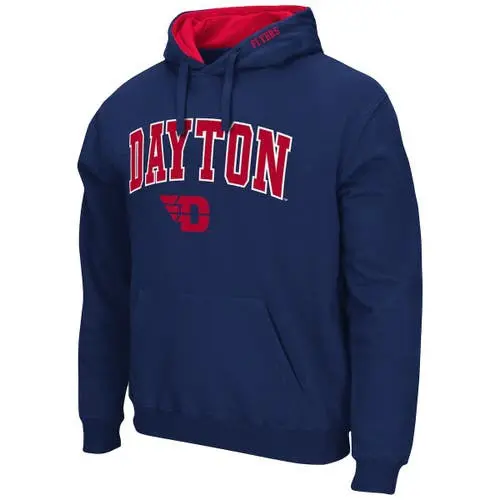 COLOSSEUM Dayton Flyers Arch And Logo Pullover Hoodie - Navy