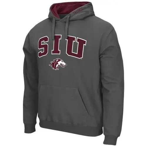 COLOSSEUM Southern Illinois Salukis Arch And Logo Pullover Hoodie