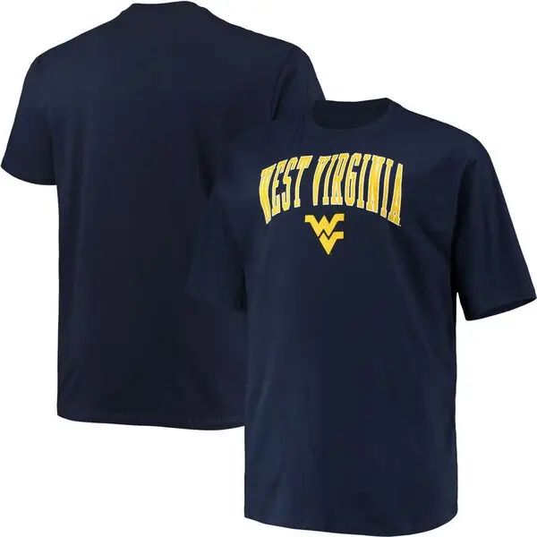 Champion West Virginia Mountaineers Big & Tall Arch Over Wordmark T-shirt - Navy