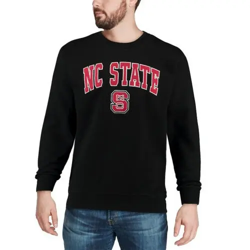 COLOSSEUM Nc State Wolfpack Arch & Logo Crew Neck Sweatshirt