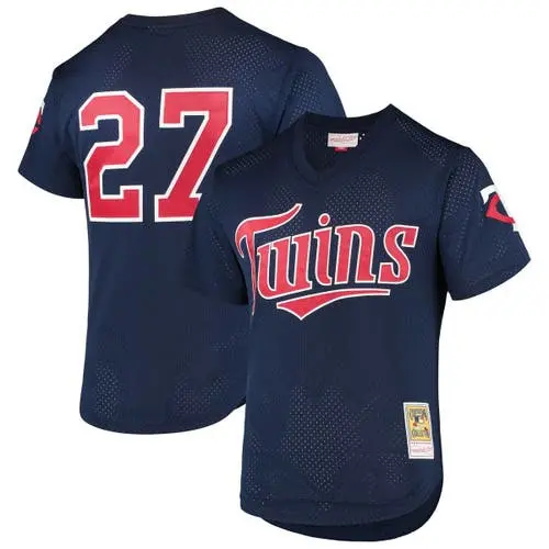 Mitchell & Ness David Ortiz Minnesota Twins 2002 Cooperstown Collection Mesh Batting Practice Jersey