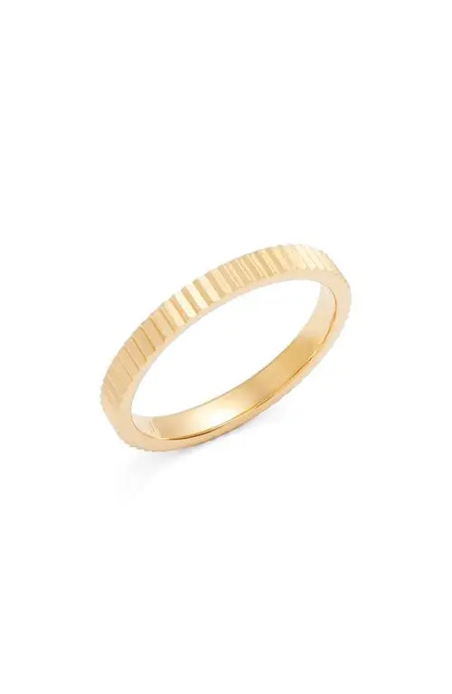Monica Vinader Disco Band Ring - 18ct Gold On Sterling Silver
