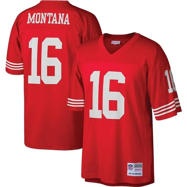 Mitchell & Ness Joe Montana San Francisco 49ers Big & Tall 1990 Retired Player Replica Jersey - Scarlet