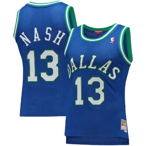 Mitchell & Ness Steve Nash Dallas Mavericks 1998/99 Hardwood Classics Swingman Jersey - Blue